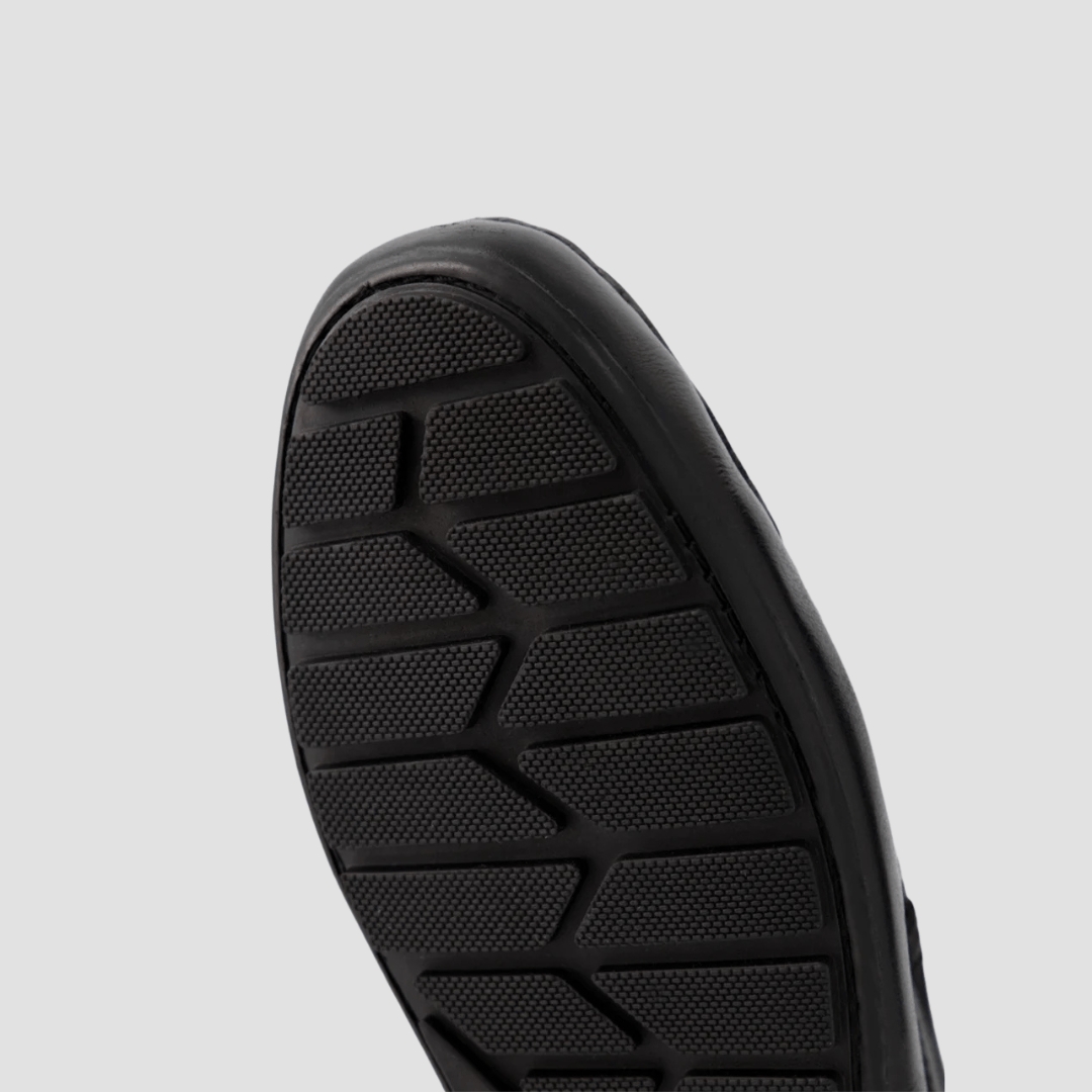 AQ by Aquila Conwell Leather Loafers in Black – Mens Suit Warehouse ...