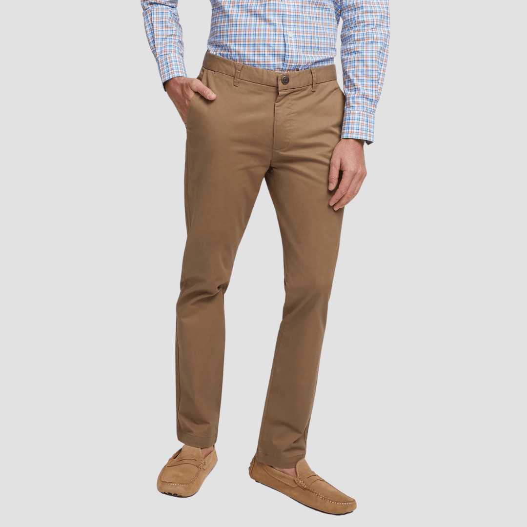 Howard Hudson Tailored Fit Brunswick Chino in Taupe – Mens Suit ...