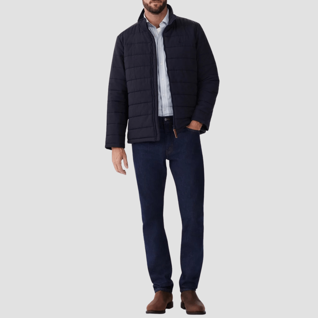 R.M. Williams Mens Patterson Creek Jacket in Navy - In Store Only ...