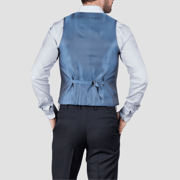 Boston classic fit ryan mens suit vest in black pure wool – Mens Suit ...
