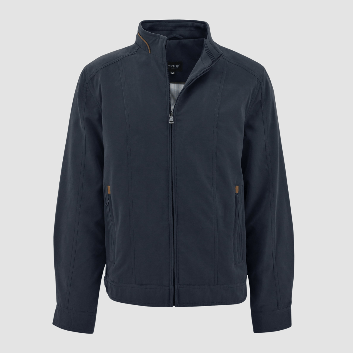 Boston Mens Classic Fit Moss Jacket in Navy – Mens Suit Warehouse ...