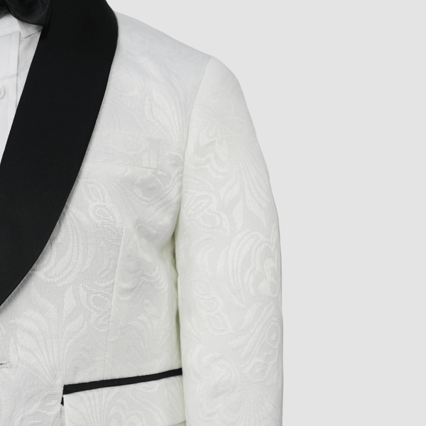 Boulvandre Kids Varce Italia Brocade Dinner Suit Jacket in Ivory – Mens ...