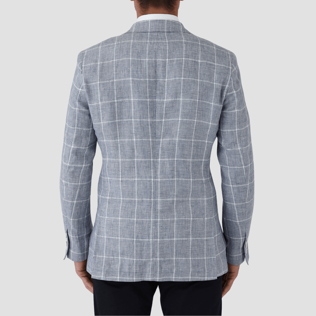 Cambridge classic fit armadale sports jacket in light blue pure linen ...