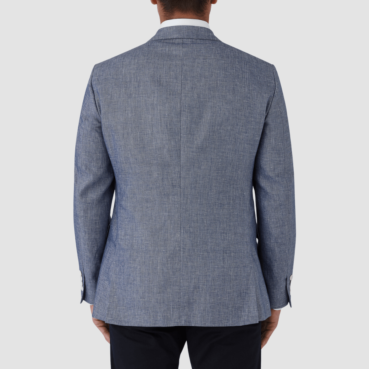 Cambridge classic fit hawthorn sports jacket in blue linen – Mens Suit ...