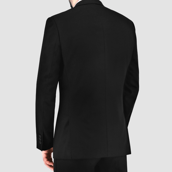 Christian Brookes Slim Fit Bond Suit in Black Short – Mens Suit ...
