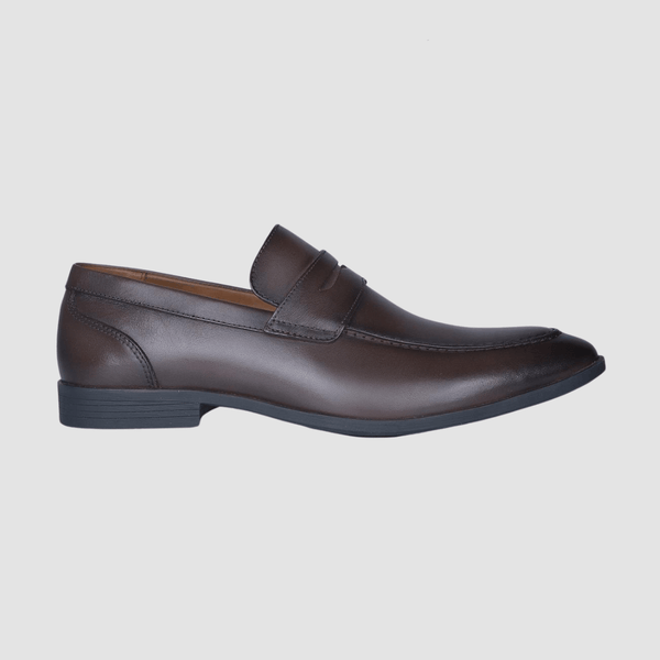 Ferracini Calvin Men's Leather Slip on Shoe in Brown – Mens Suit ...