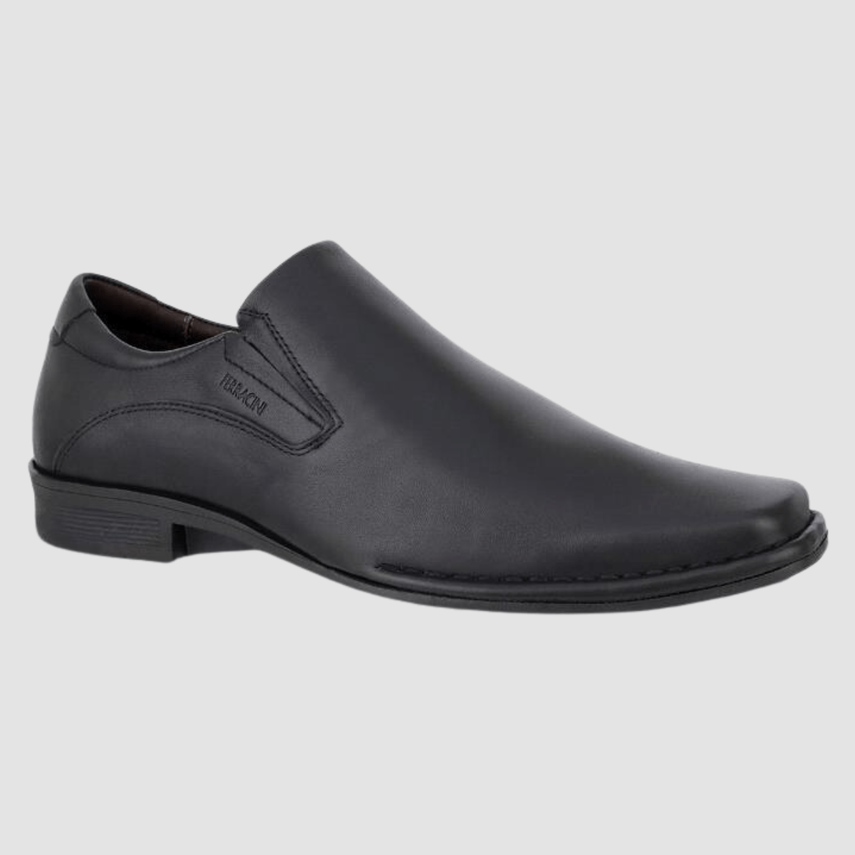 Ferracini Egar Mens Leather Slip on Dress Shoe in Black – Mens Suit ...