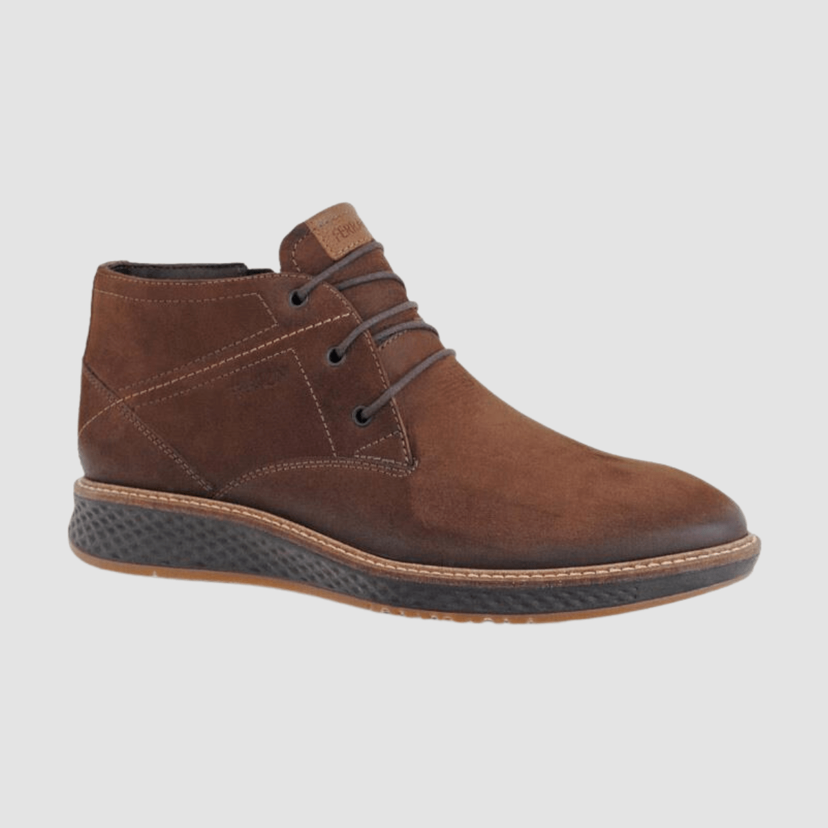 Ferracini Kye Mens Desert Boot in Brown Suede | Mens Suit Warehouse ...