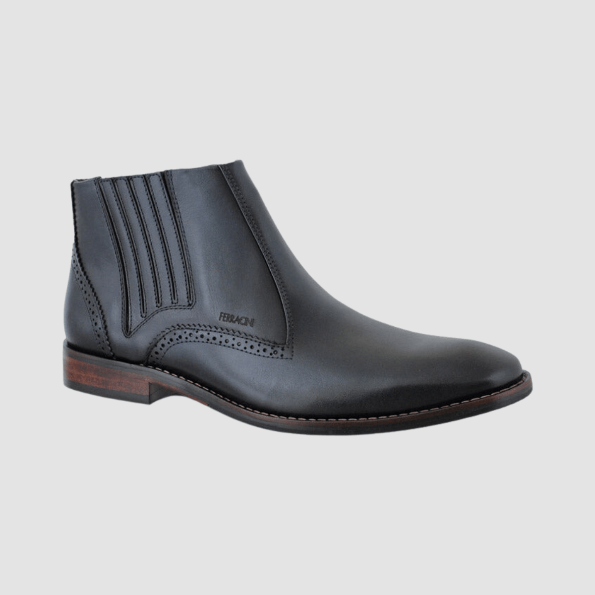 Ferracini mens itzel leather boot in navy – Mens Suit Warehouse - Melbourne