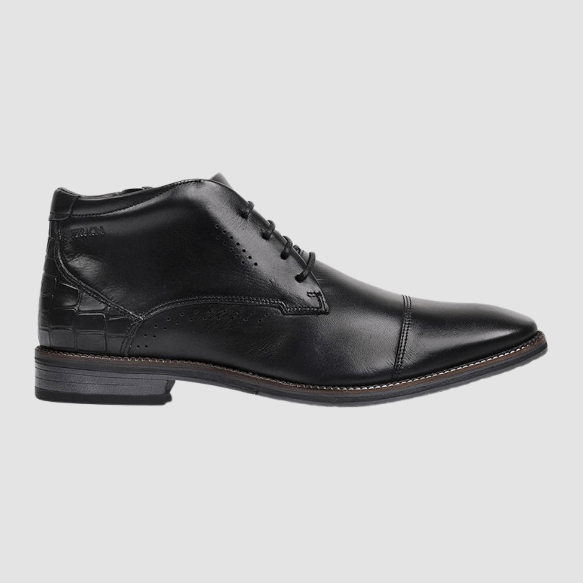 Ferracini Flynn Mens Lace Up Boot in Gold Preto – Mens Suit Warehouse ...