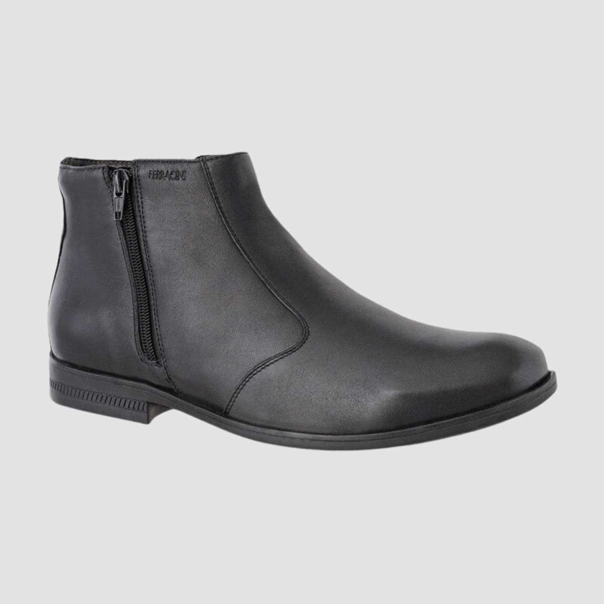 Ferracini March Mens Casual Leather Zip Boot in Black | Mens Suit ...