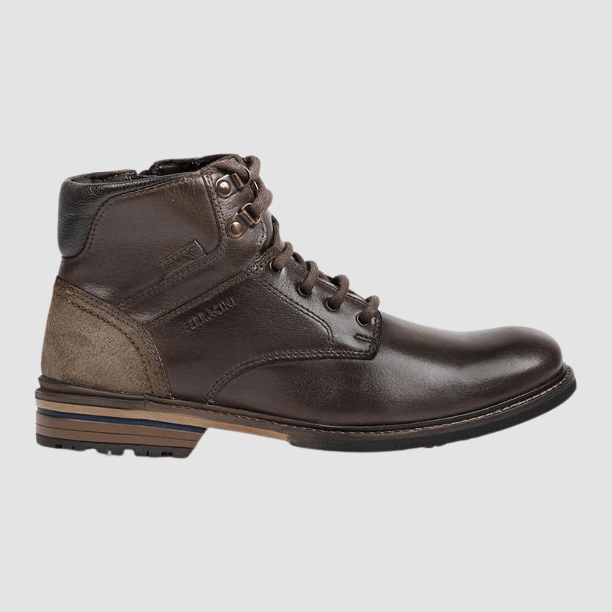 Ferracini Mackson Mens Casual Leather Boot in Brown | Mens Suit ...