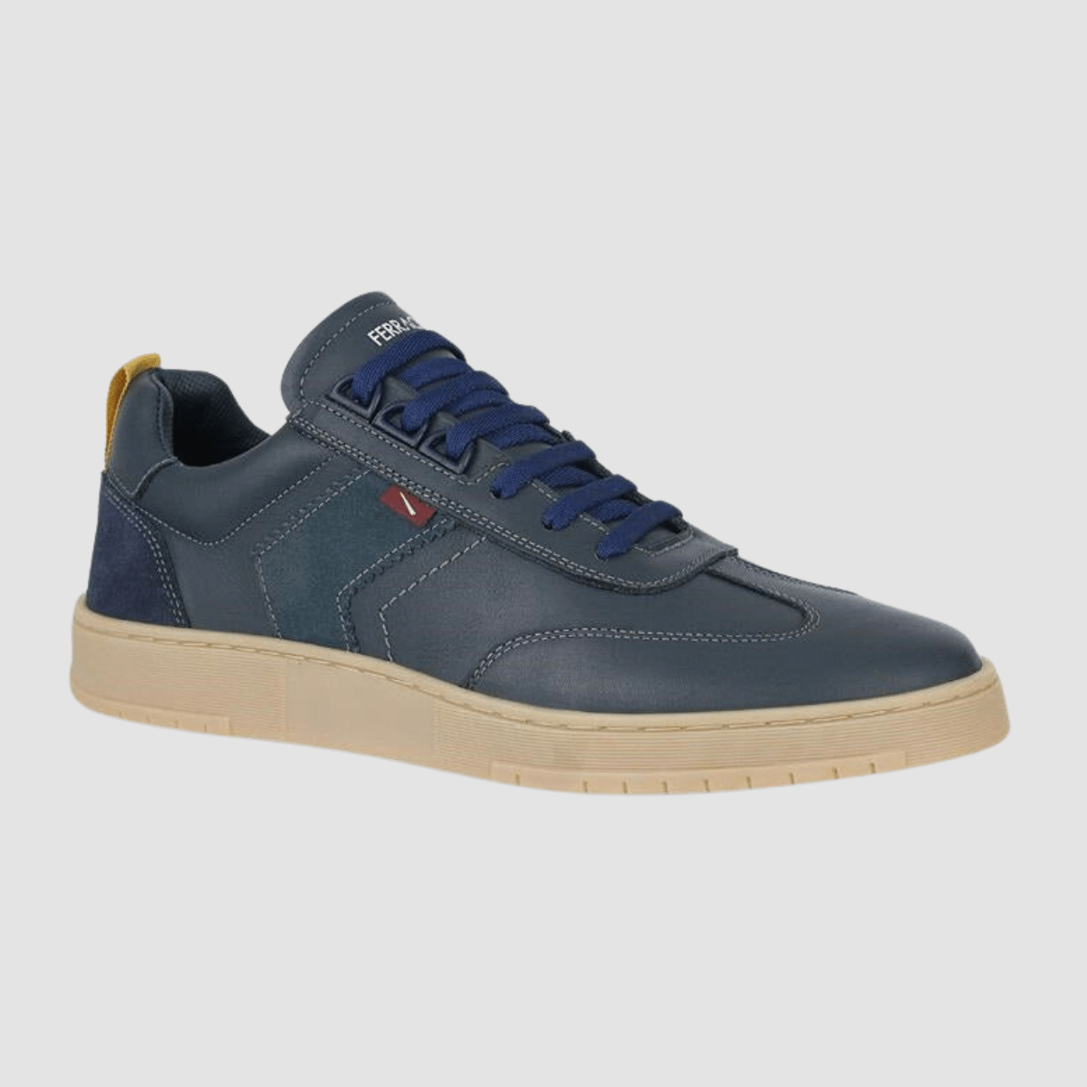 Ferracini Xerexs Mens Leather Sneaker in Navy – Mens Suit Warehouse ...