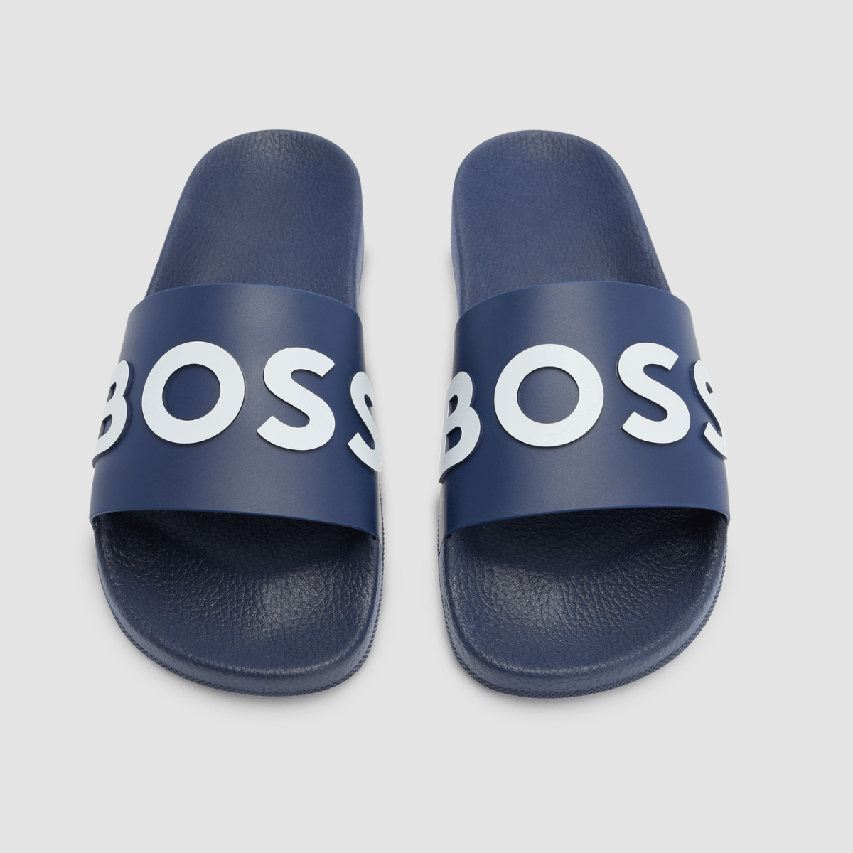 Hugo Boss Bay Big Boss Mens Slides in Dark Blue – Mens Suit Warehouse ...