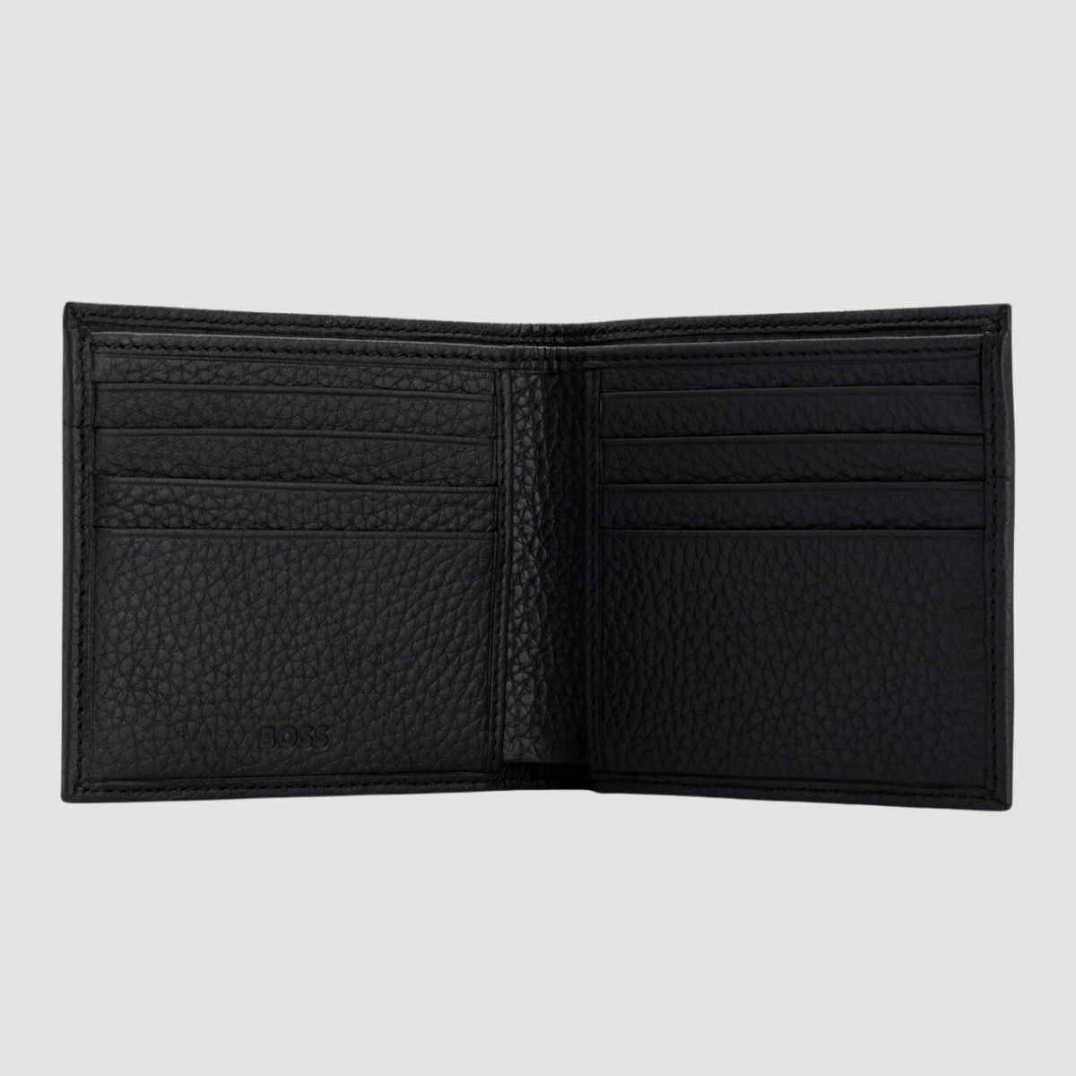 Hugo Boss Crosstown Leather Wallet with Silver Hardware Logo – Mens ...