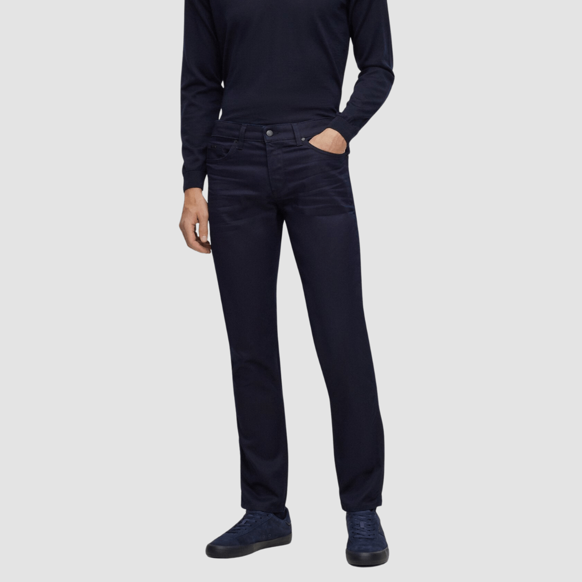 Hugo Boss Slim Fit Mens Jeans in Navy Comfort-Stretch Denim – Mens Suit ...