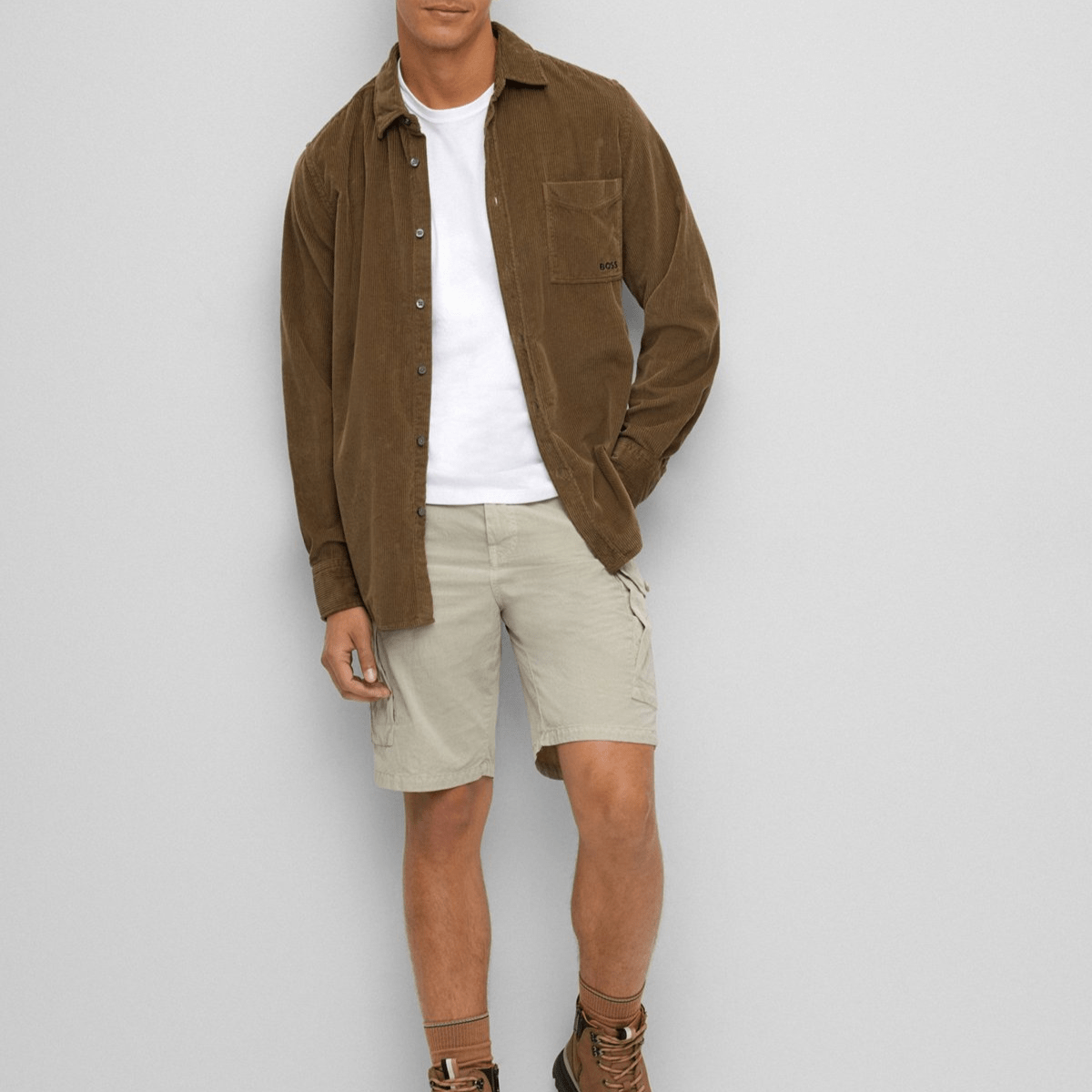 Hugo Boss Logo Patch Classic Fit Cotton Jersey T-Shirt in White – Mens ...