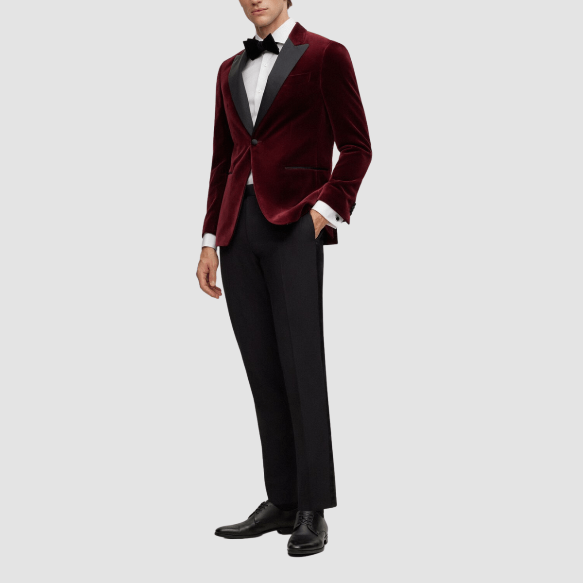 Hugo Boss Slim Fit Hank-Spread Shirt in White – Mens Suit Warehouse ...