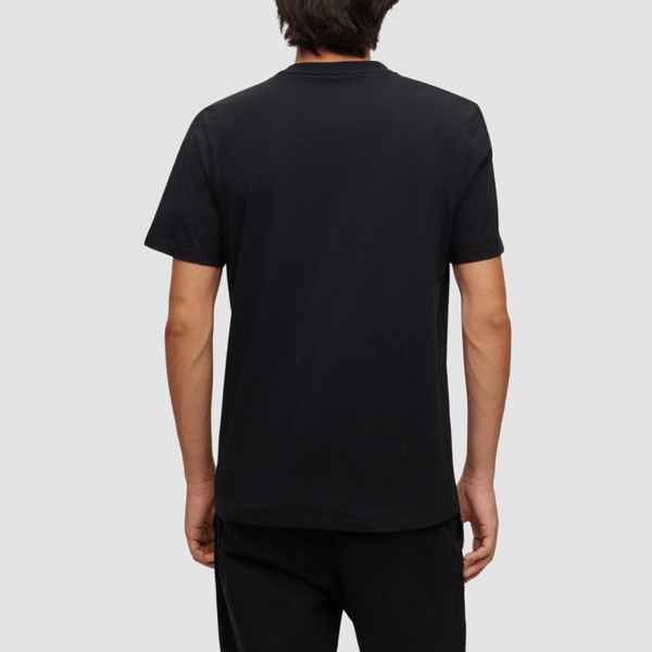 Hugo Boss Mens Classic Fit Jersey Cotton Boss Logo T-Shirt in Black ...