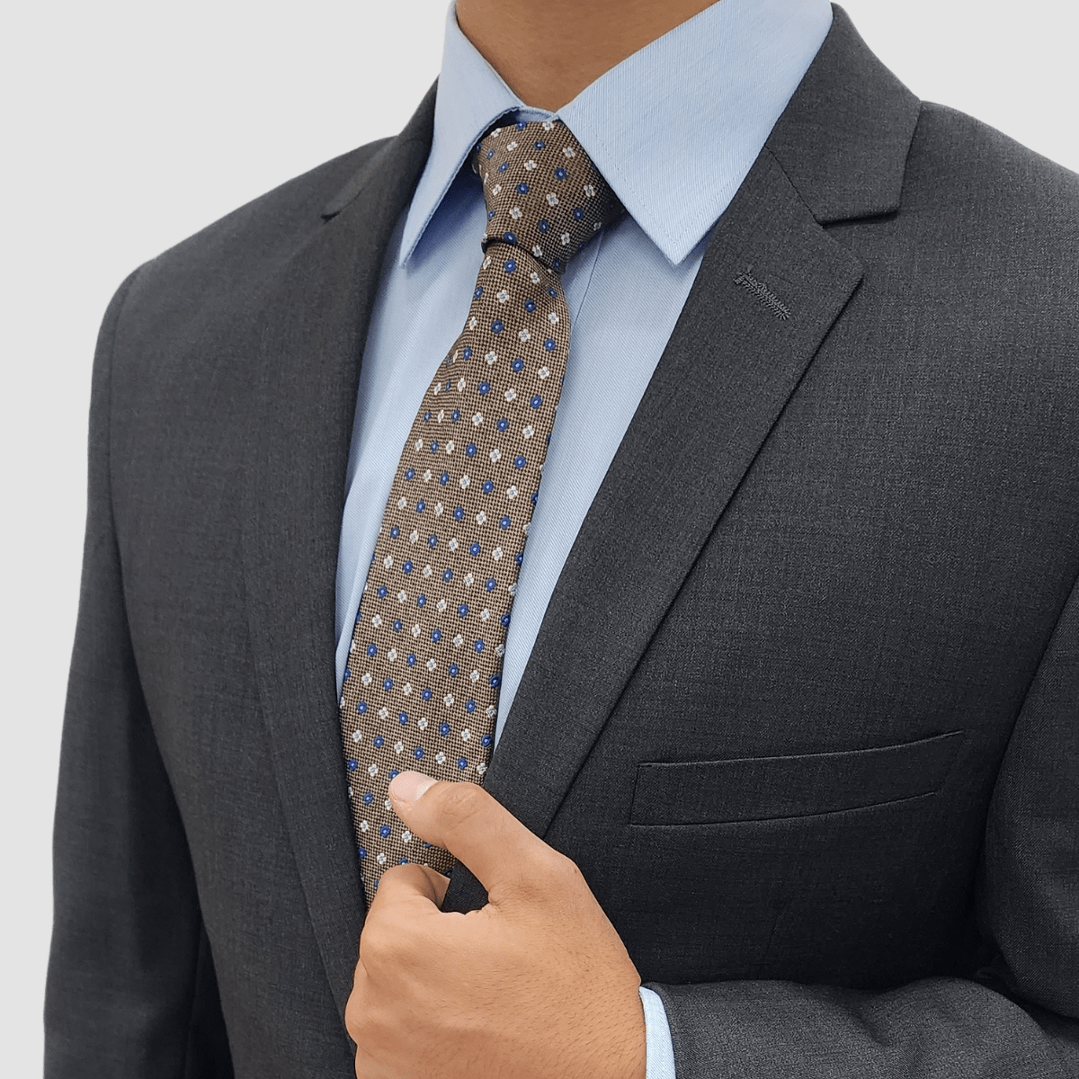 Jenson Slim Fit Penn Suit in Charcoal Grey – Mens Suit Warehouse ...