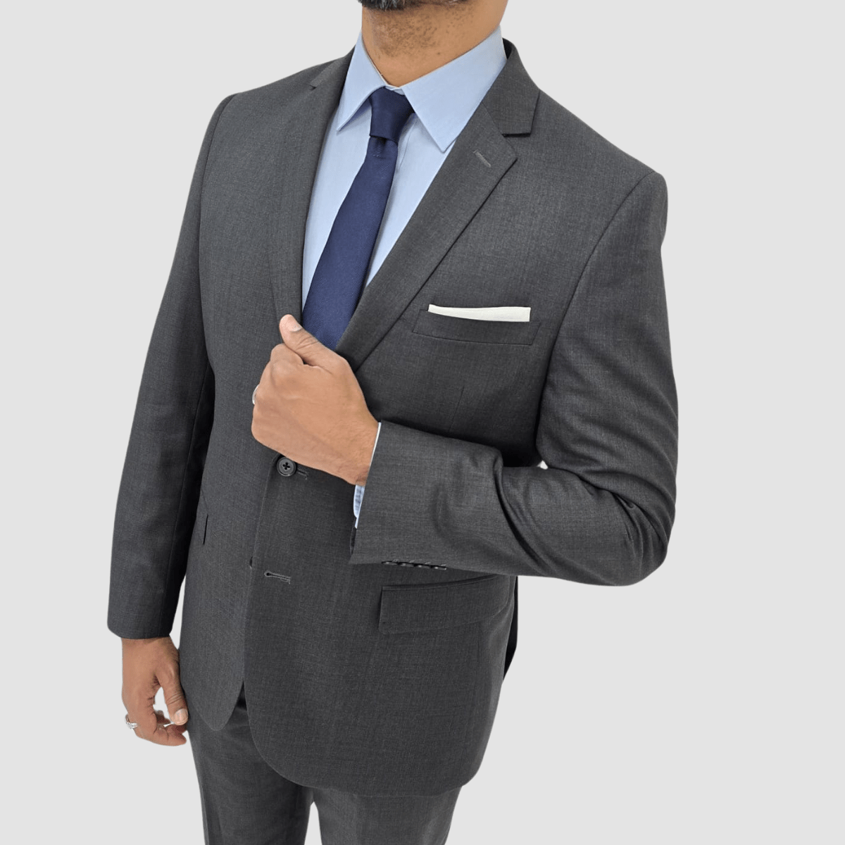Jenson Slim Fit Penn Suit in Charcoal Grey – Mens Suit Warehouse ...