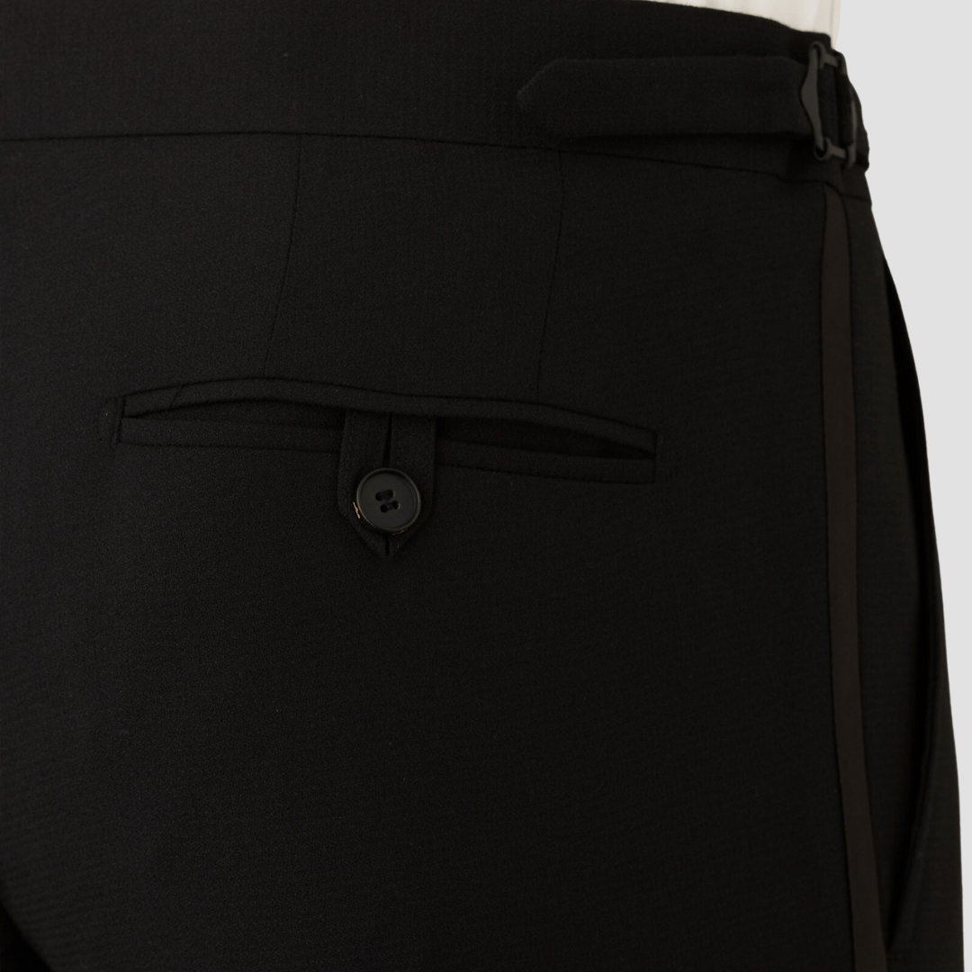 Joe Black tailored fit solidus trouser in black pure wool FCK410 – Mens ...