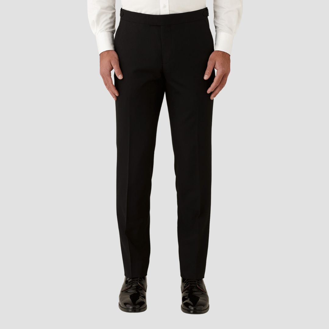 Joe Black tailored fit solidus trouser in black pure wool FCK410 – Mens ...