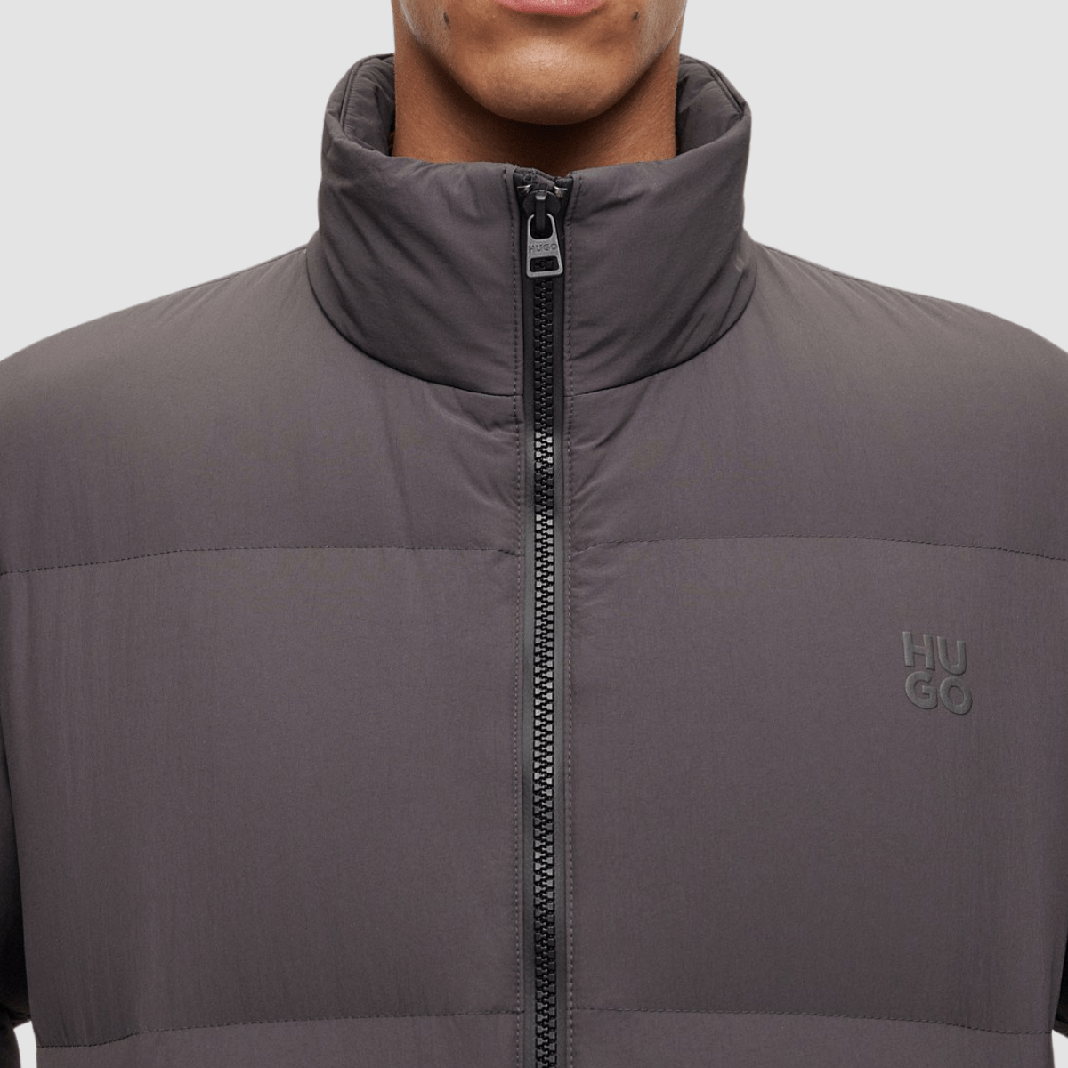 Hugo Boss Biron2341 Puffer Jacket in Grey – Mens Suit Warehouse - Melbourne
