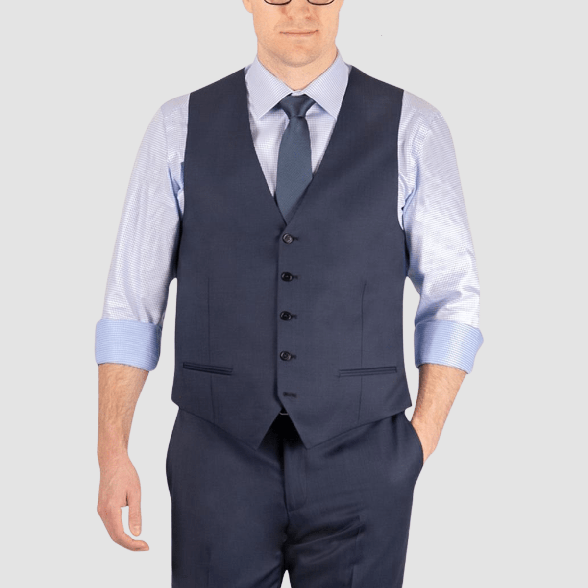 Boston classic fit ryan mens suit vest in black pure wool – Mens Suit ...