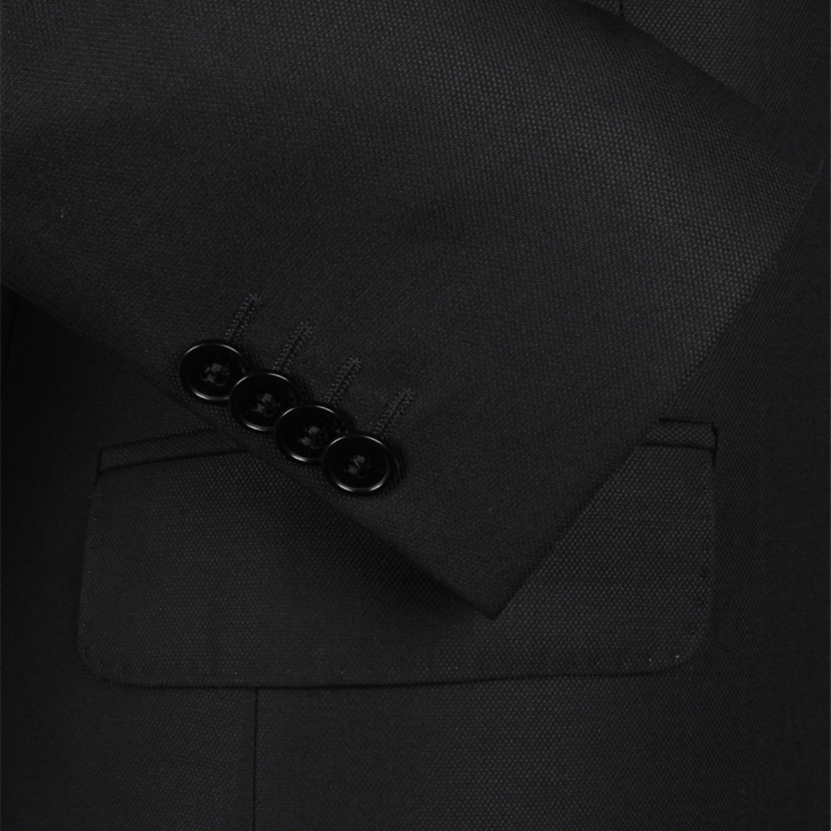 Rembrandt Original Fit Cooper Suit in Black Pure Wool – Mens Suit ...