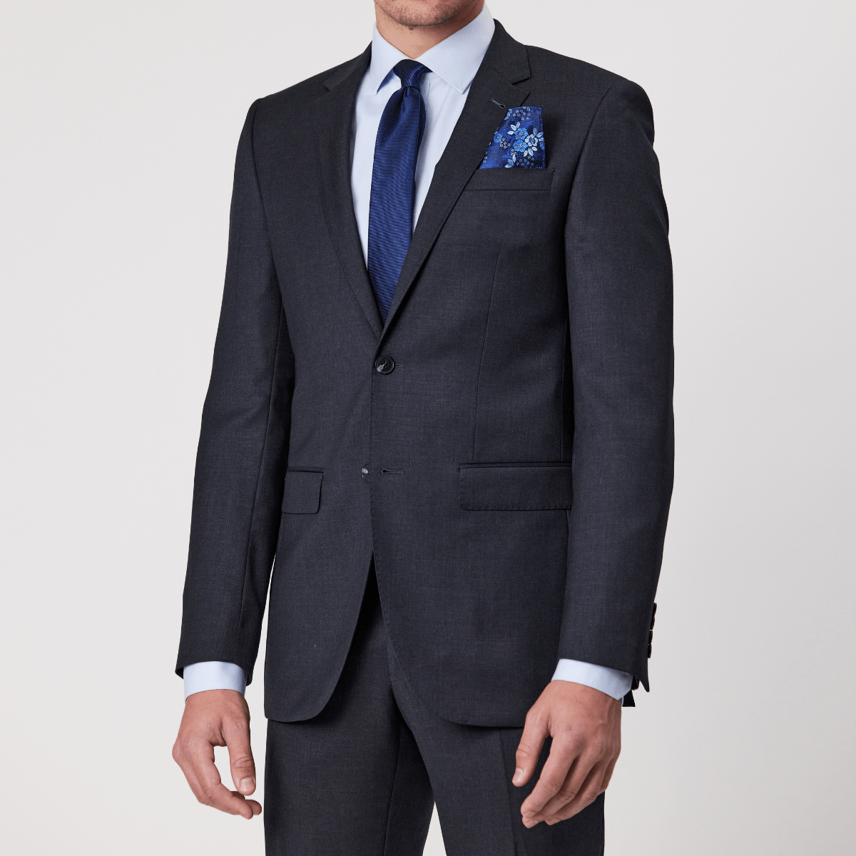Savile Row Tailored Fit Mens Abram Suit in Charcoal B4 – Mens Suit ...