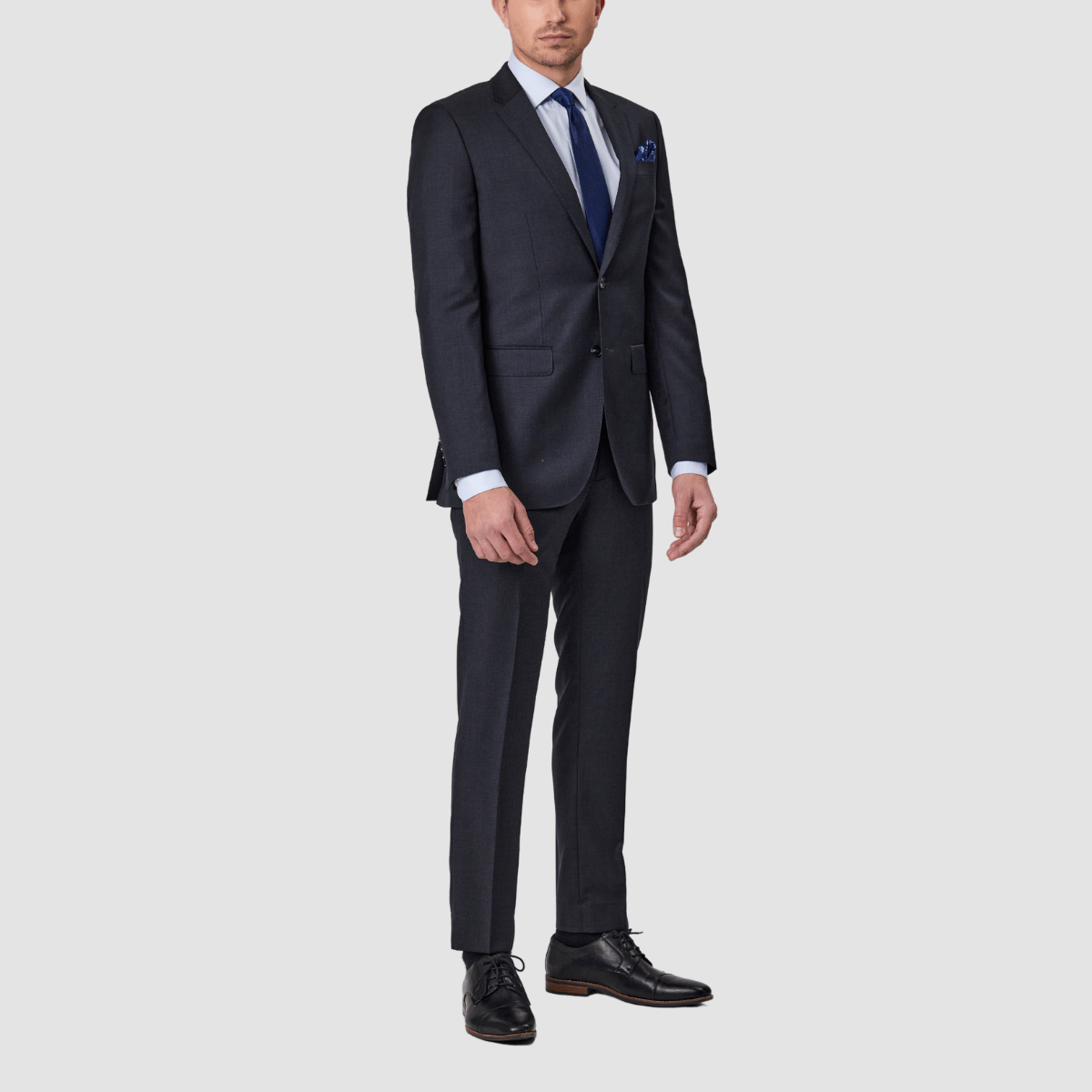 Savile Row Tailored Fit Mens Abram Suit in Charcoal B4 – Mens Suit ...