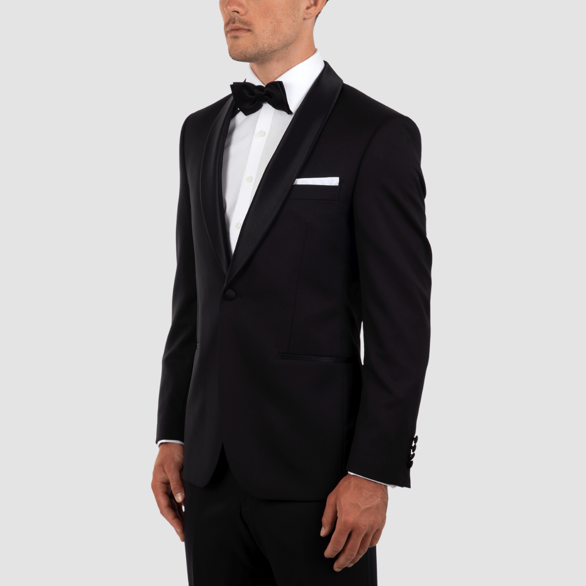 Mens Tuxedo | Cambridge big man fit Stirling Tuxedo in Black – Mens ...