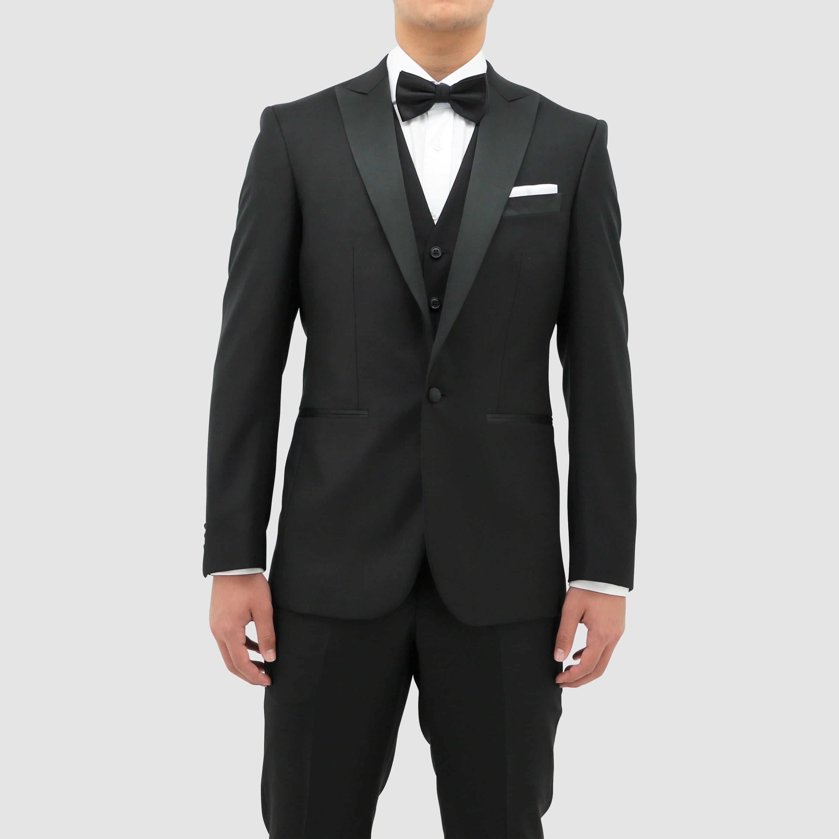 Shop Mens Tuxedos - Daniel Hechter slim fit jason tuxedo suit in black ...