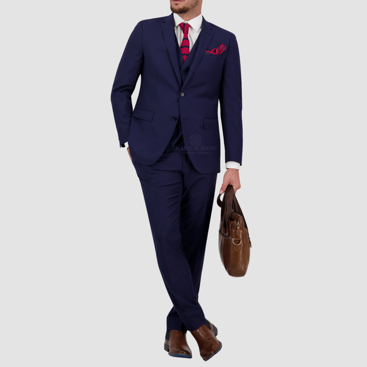 Mens Suits | Savile Row Tailored Fit Mens Abram Suit in Marine Navy ...